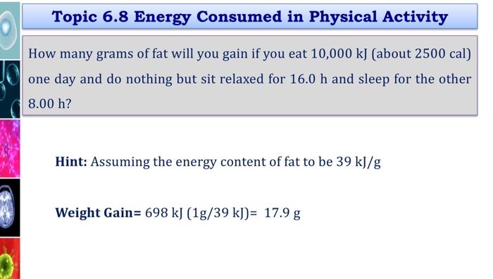 Solved How many grams of fat will you gain if you eat 10,000 | Chegg.com