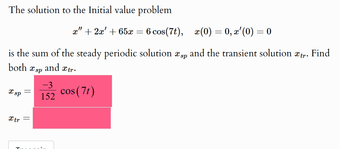 Solved Solvethe Solution To The Initial Value