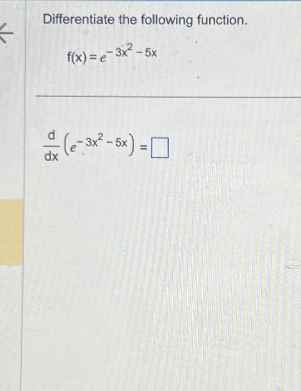 Solved Differentiate the following | Chegg.com