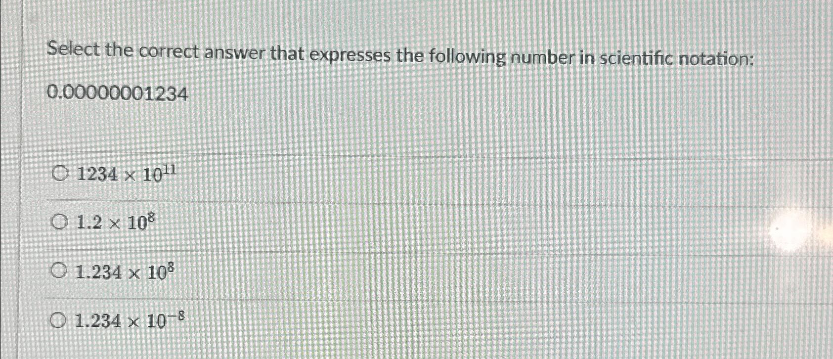 Solved Select the correct answer that expresses the | Chegg.com