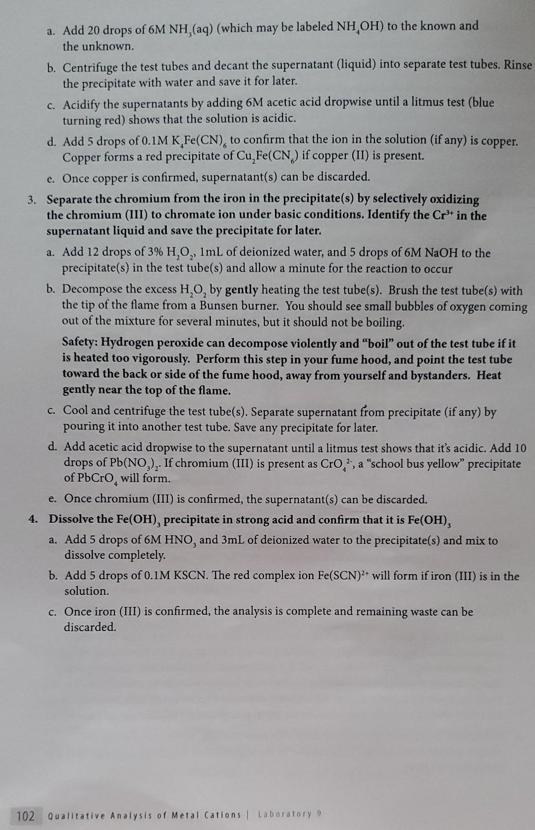 Solved Procedure а 1. Obtain lmL of a "known” mixture that | Chegg.com