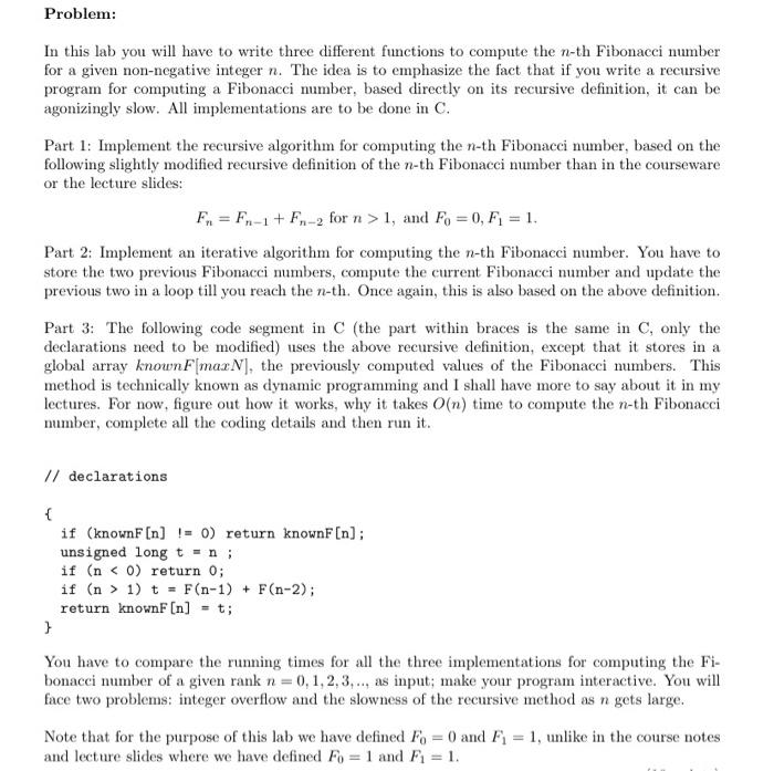 Solved In this lab you will have to write three different | Chegg.com