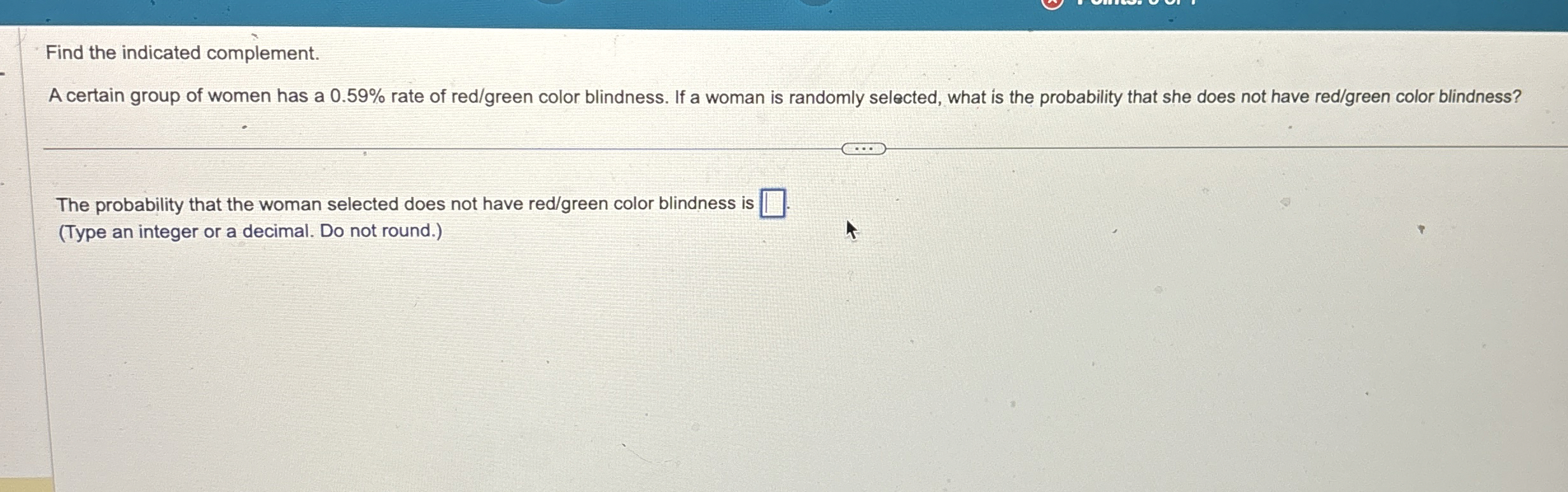 Solved Find the indicated complement.A certain group of | Chegg.com