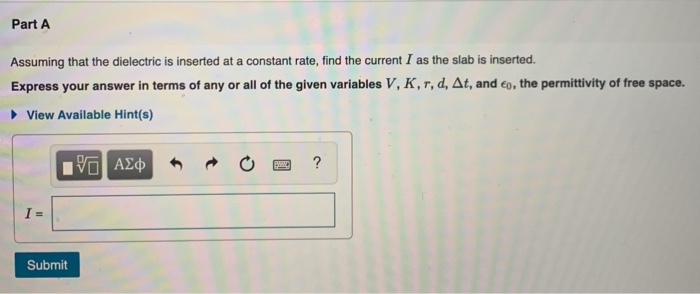 Solved Changing Capacitance Yields a Current Each plate of a | Chegg.com