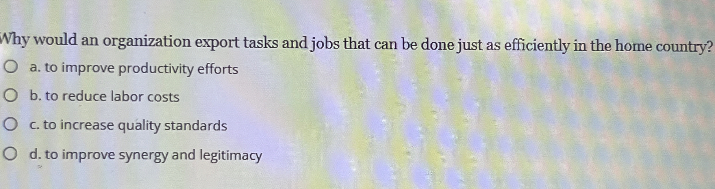 Solved Why would an organization export tasks and jobs that | Chegg.com