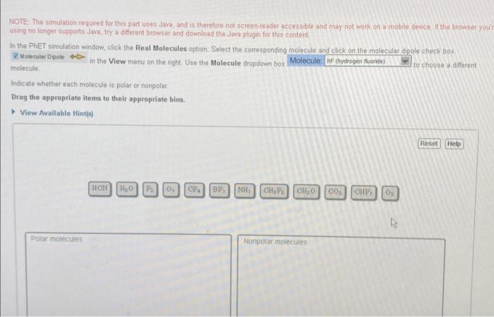 Solved in the PhET simulation window, click the Two Atoms | Chegg.com