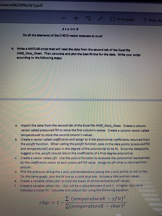 Solved use matlab to solve. the data sheet is just an empty | Chegg.com