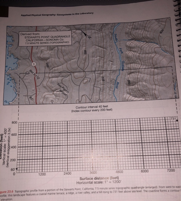 Solved Use your ruler to draw a line on the elevation | Chegg.com