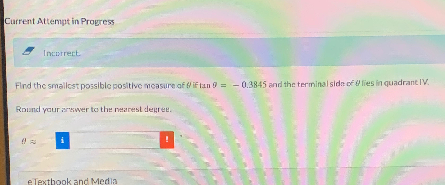 Solved Current Attempt in Progress\\nIncorrect.\\nFind the | Chegg.com