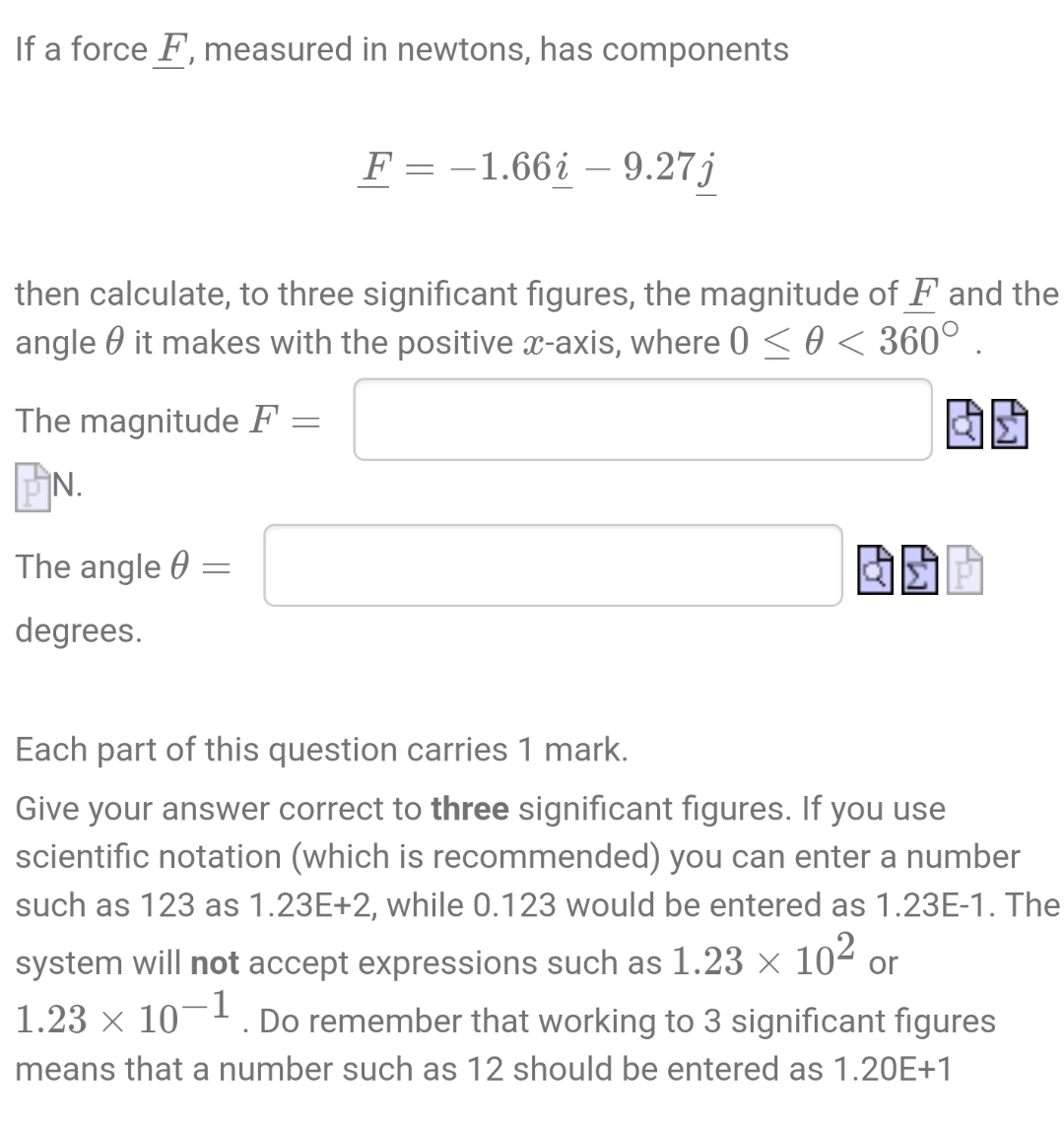 Solved If A Force F measured In Newtons Has Chegg solved-if-a-force-f-measured-in-newtons-has-chegg