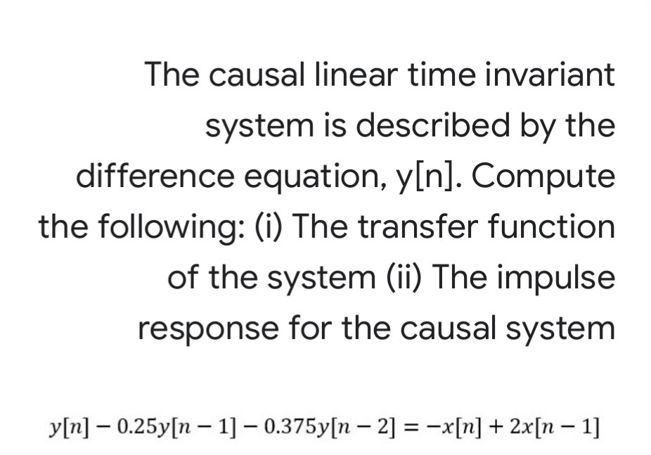 Solved Signal and system Please solve by expert and make it | Chegg.com