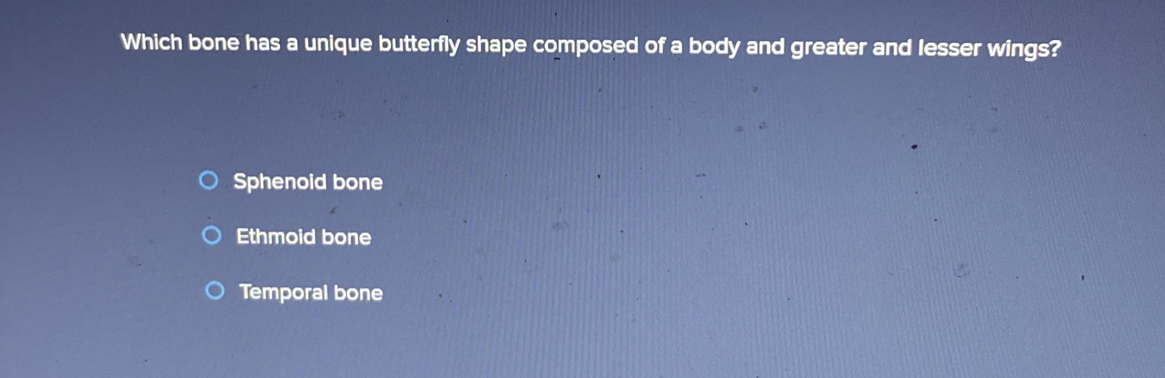 Solved Which bone has a unique butterily shape composed of a | Chegg.com
