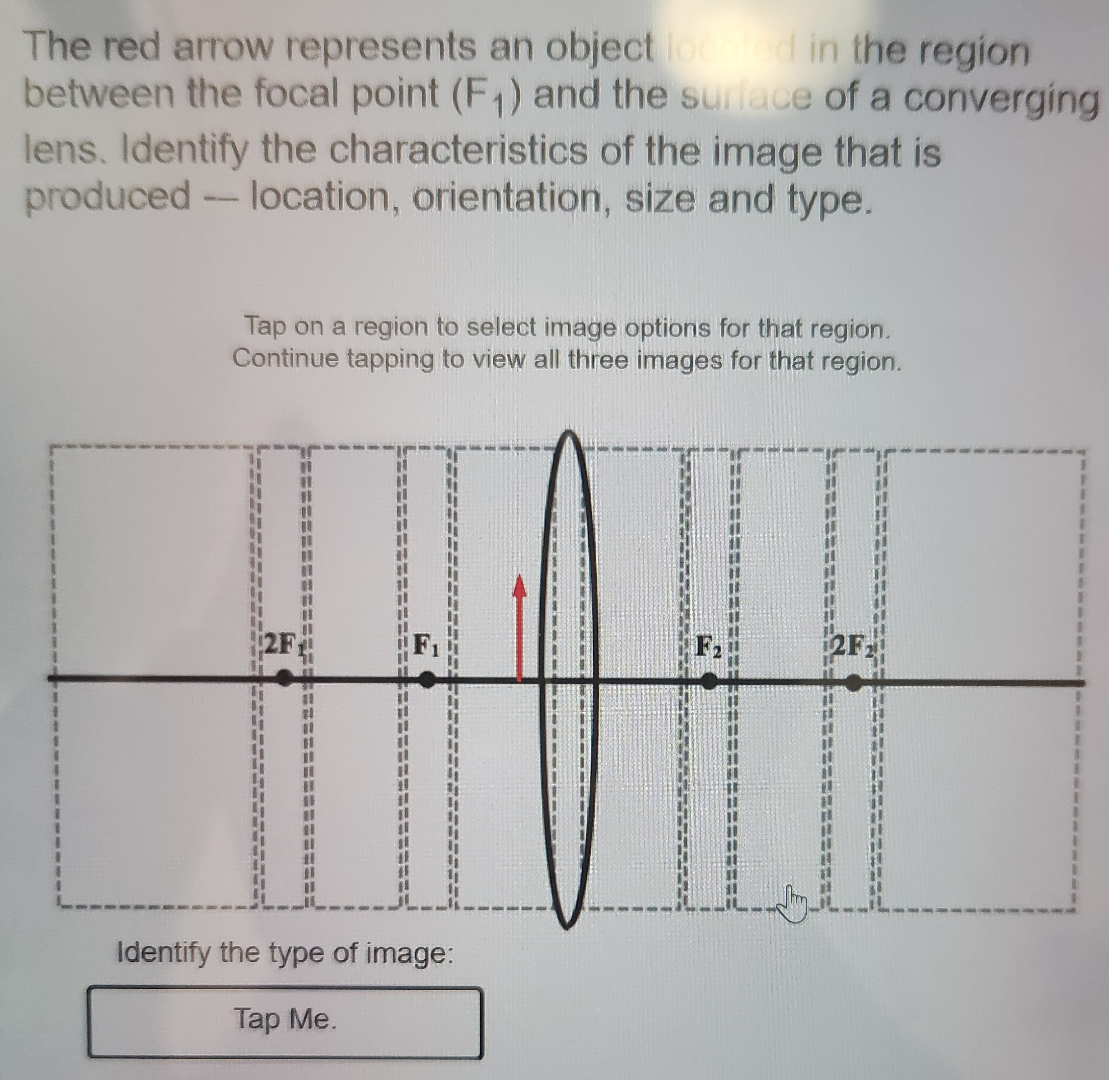 Solved The red arrow represents an object in the region | Chegg.com