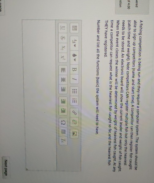 Write a design (pseudo code) to implement the first | Chegg.com