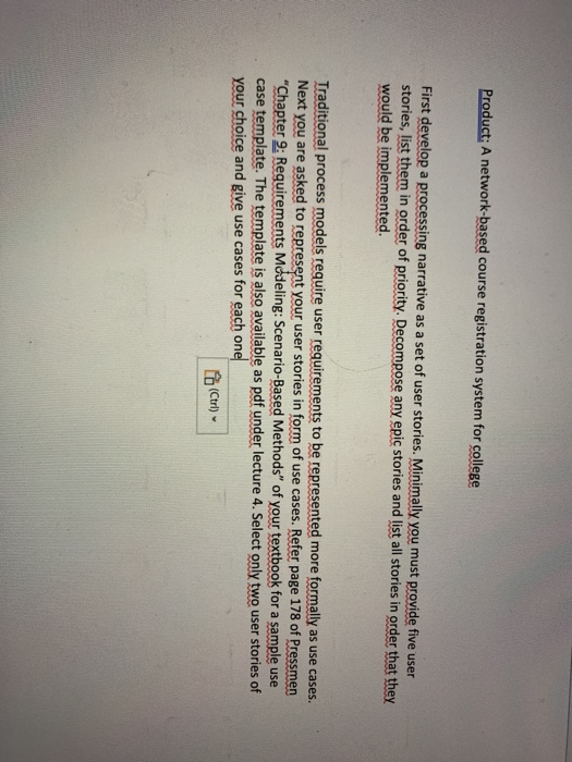 Solved Product: A network-based course registration system | Chegg.com