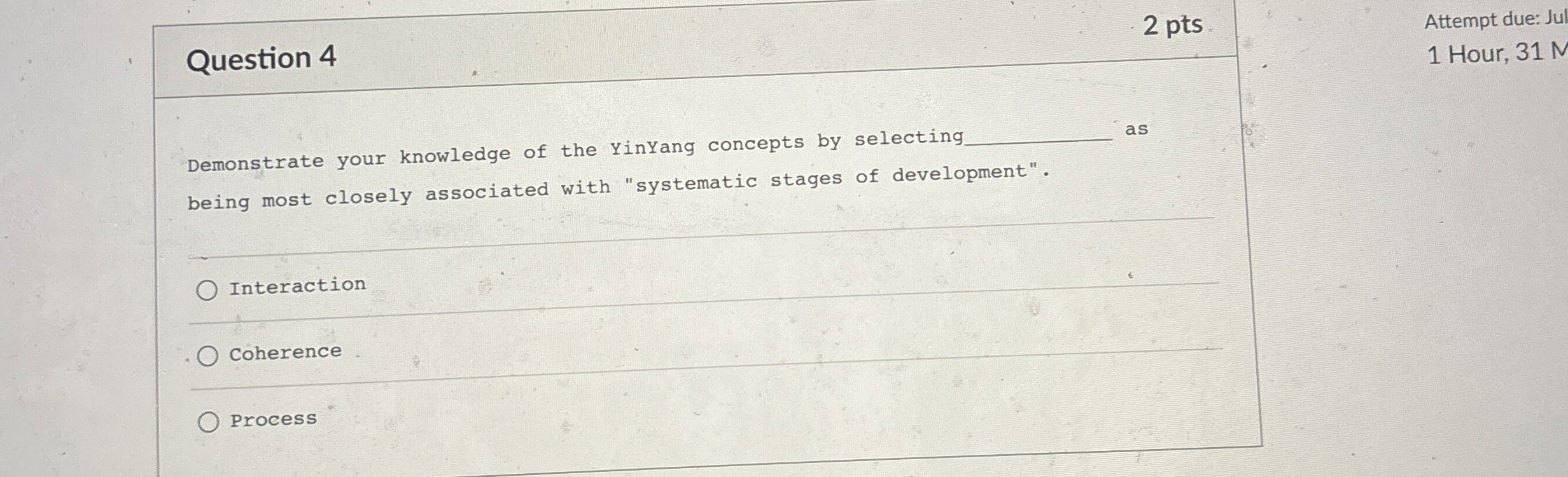 Solved Question 42 ﻿ptsAttempt due: JulDemonstrate your | Chegg.com