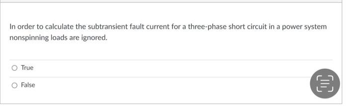 Solved In order to calculate the subtransient fault current | Chegg.com