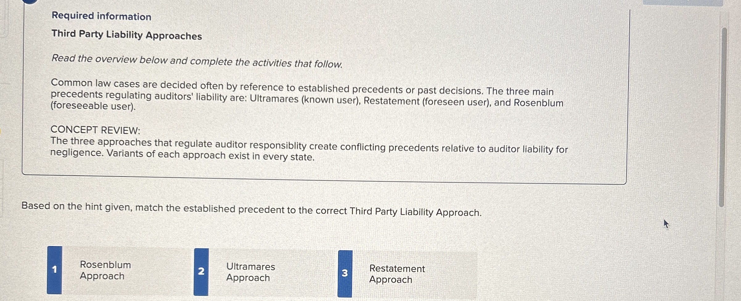 Solved Required informationThird Party Liability | Chegg.com