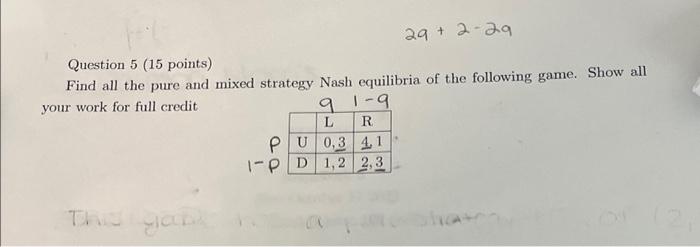 Solved 29+2−29 Question 5 (15 points) Find all the pure and | Chegg.com