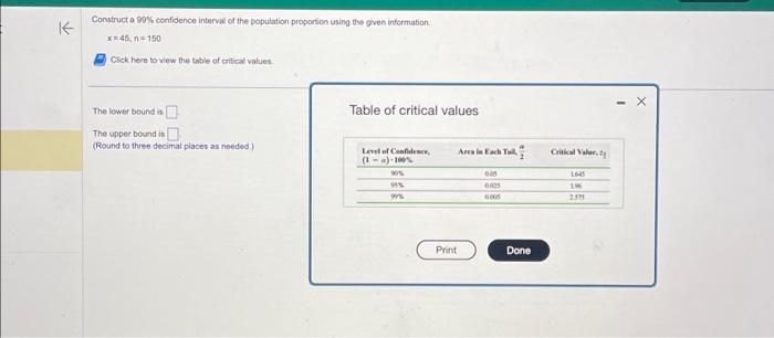 Solved Construct a 90\% confidence interval of the | Chegg.com