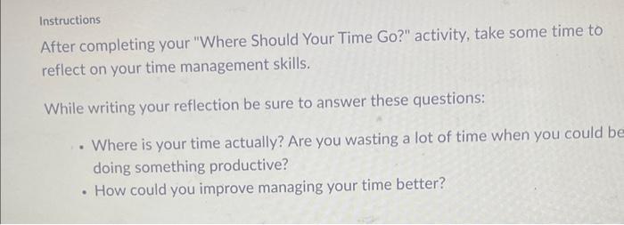 Solved Instructions After completing your "Where Should Your | Chegg.com