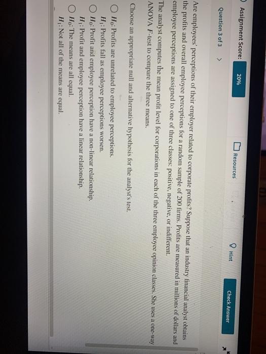 Solved Assignment Score: 20% Resources Hint Check Answer | Chegg.com