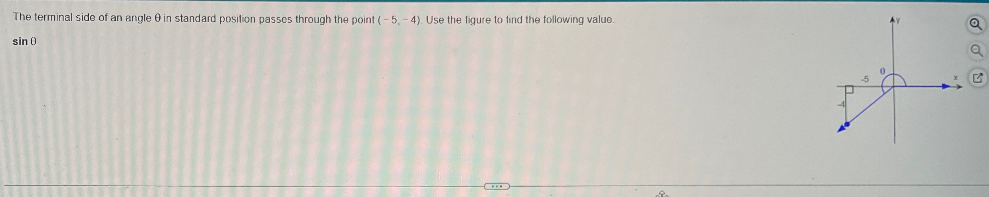 Solved The terminal side of an angle θ ﻿in standard position | Chegg.com