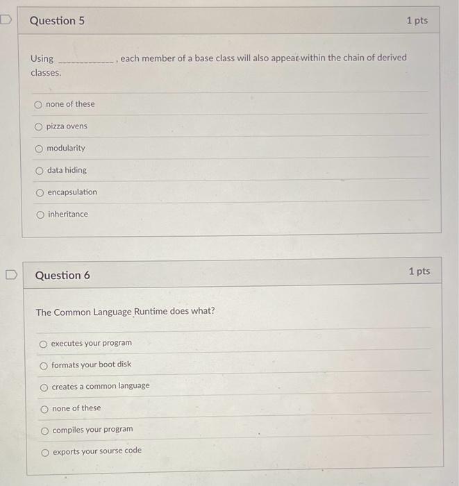 Solved Which method name is not in System.Object? | Chegg.com