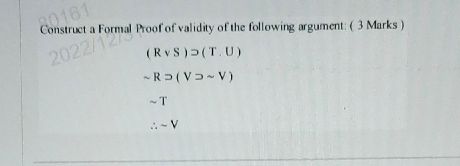 Solved By Conditional Proof method, prove the validity of | Chegg.com