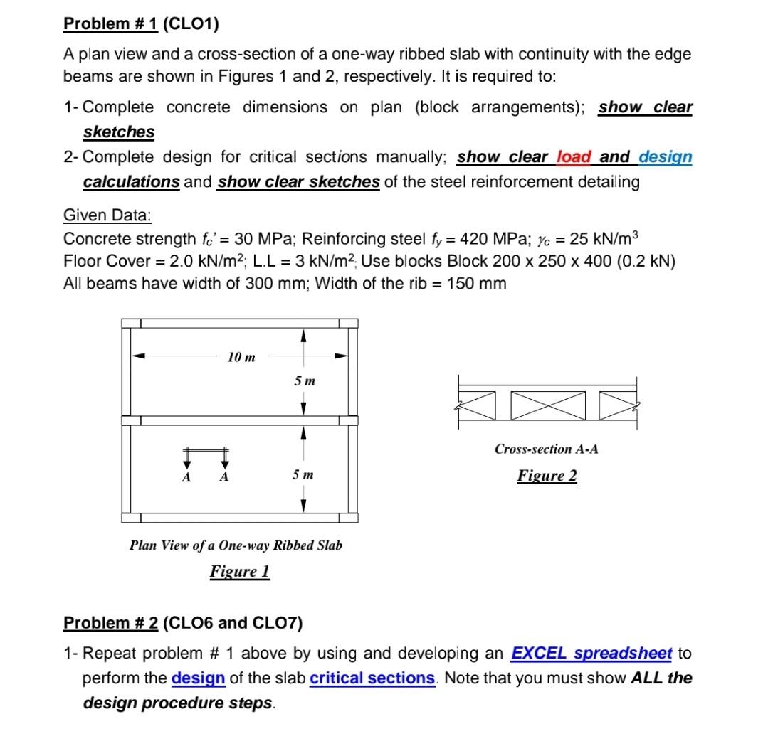 Solved Problem # 1 (CL01) A plan view and a cross-section of | Chegg.com