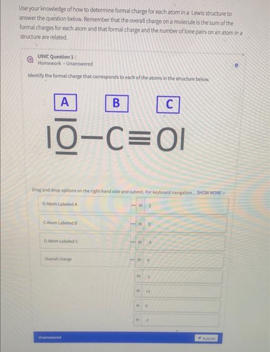 Solved Use your knowledge of how to determine formal charge | Chegg.com