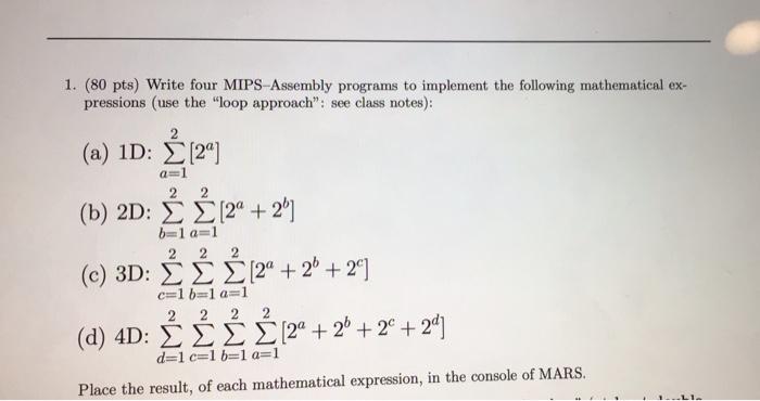Solved please include comments and place the whole MIPS | Chegg.com