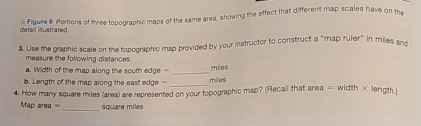 Solved 4 Map Scales Distinguish between fractional scale and | Chegg.com