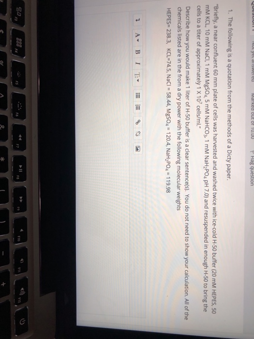 Solved Ques No yel diswereu Marked Out Of TUUU Hag question | Chegg.com