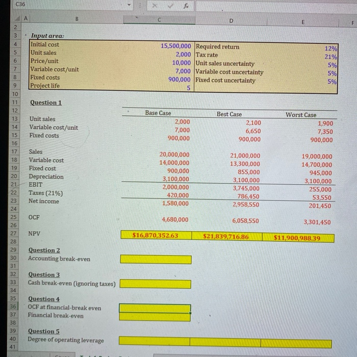 Solved Please show how to solve questions 2-5 and show | Chegg.com