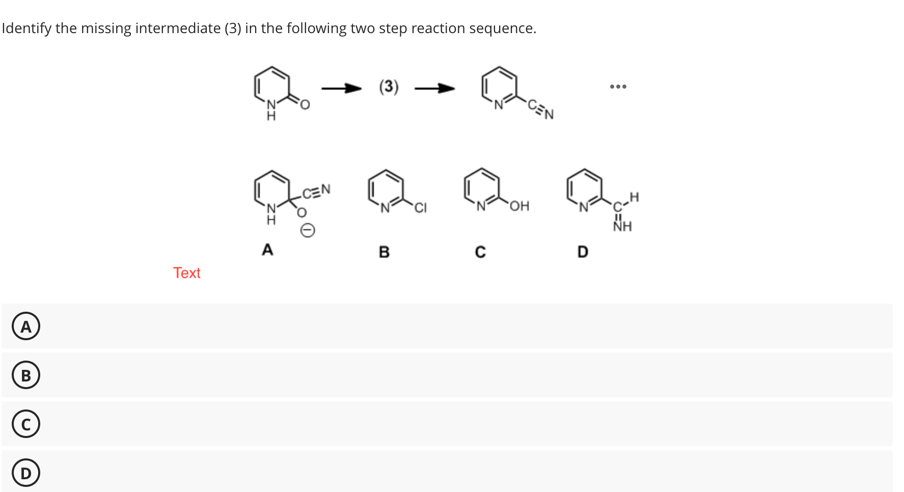 Solved Identify the missing intermediate (3) ﻿in the | Chegg.com