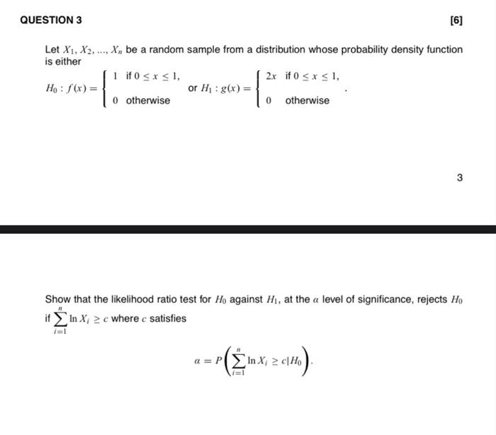 Solved Let \\( X_{1}, X_{2}, \\ldots, X_{n} \\) be a random | Chegg.com