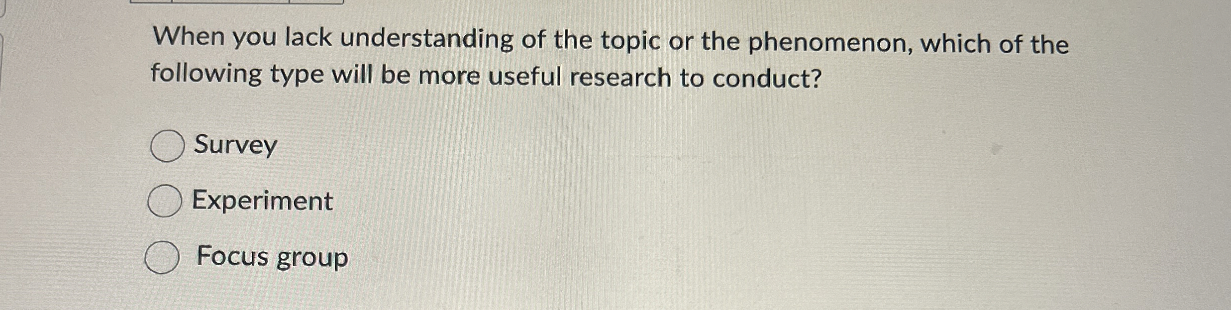 Solved When you lack understanding of the topic or the | Chegg.com