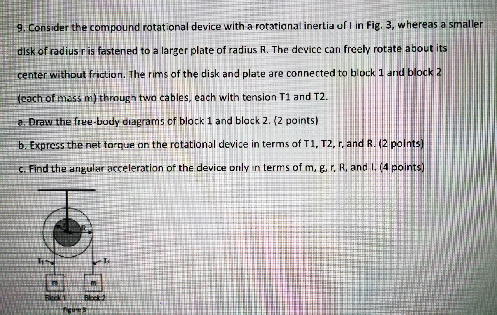 Solved Consider the compound rotational device with a | Chegg.com
