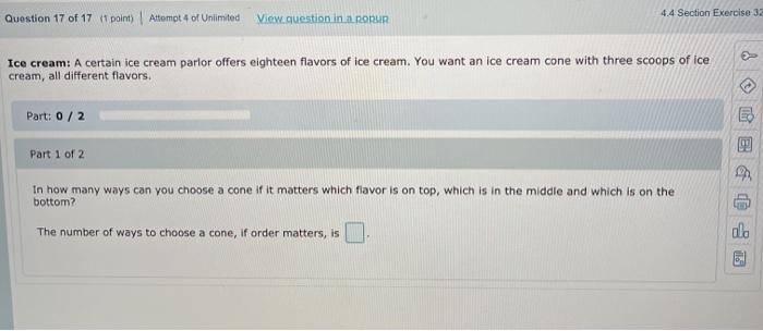 Solved 4.4 Section Exercise 33 Question 17 of 17 point) | Chegg.com