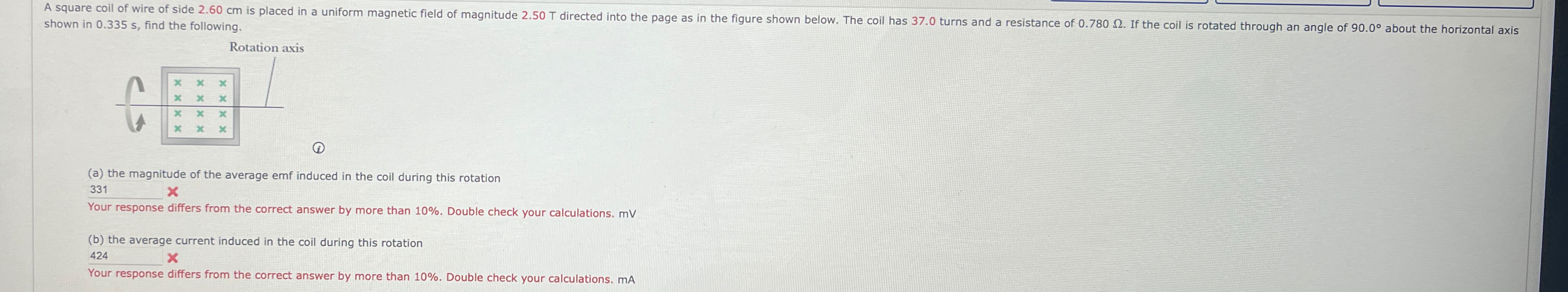 Solved 7. ﻿(a) ﻿the maanitude of the average emf induced in | Chegg.com
