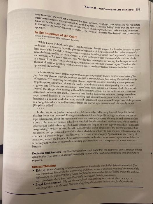 Solved Spotlight on Sales of Haunted Houses Case 26.2 | Chegg.com