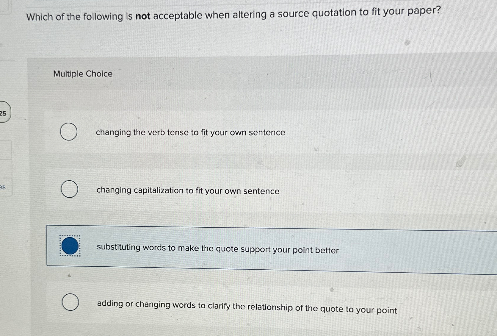 Solved Which of the following is not acceptable when | Chegg.com