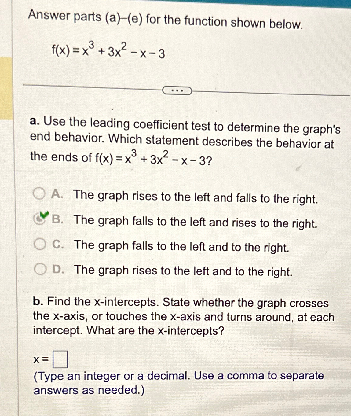 Solved Answer parts (a)-(e) ﻿for the function shown | Chegg.com