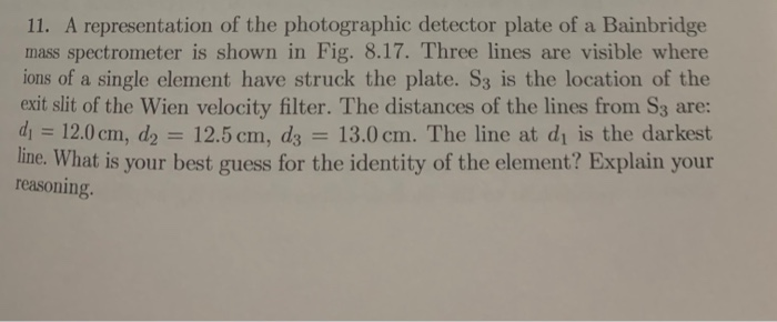 Solved 11. A representation of the photographic detector | Chegg.com