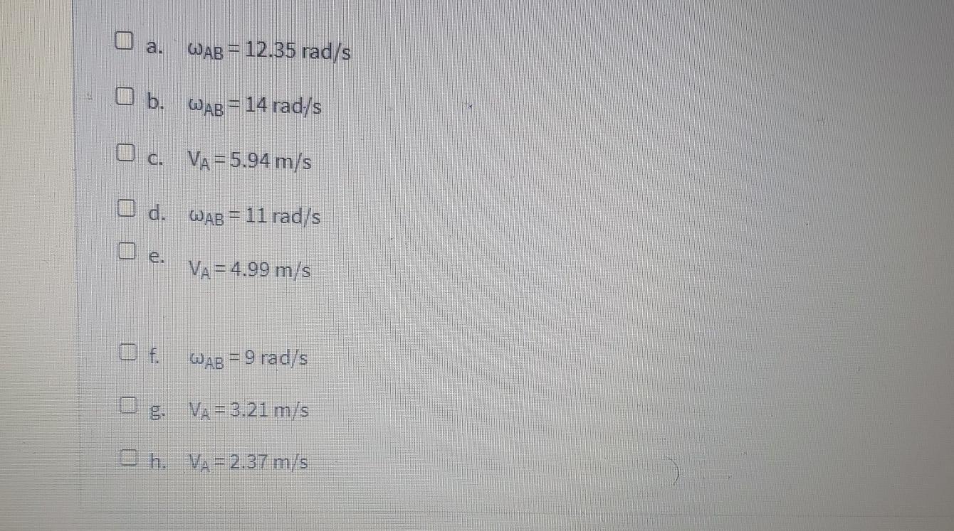 Solved In a 4R four bar mechanism shown; link lengths: OzA= | Chegg.com