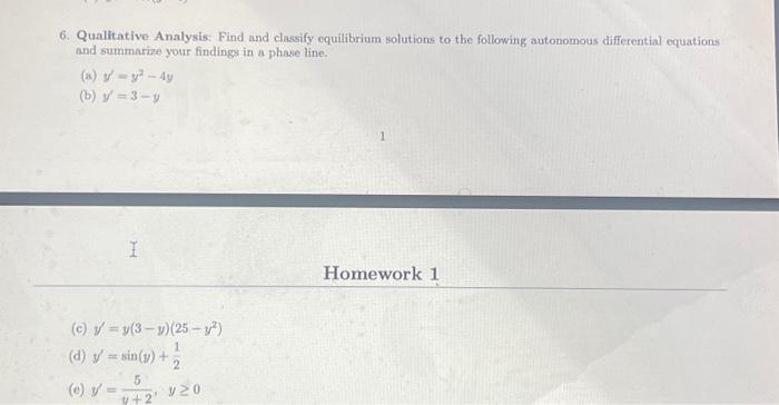 Solved 6. Qualitative Analysis: Find and classify | Chegg.com