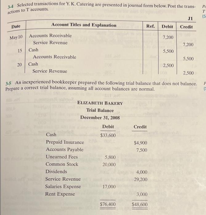 Solved i need help 3-4 to 3-10 for question and last page of | Chegg.com