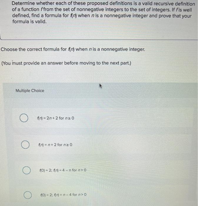 Solved Determine whether each of these proposed definitions | Chegg.com