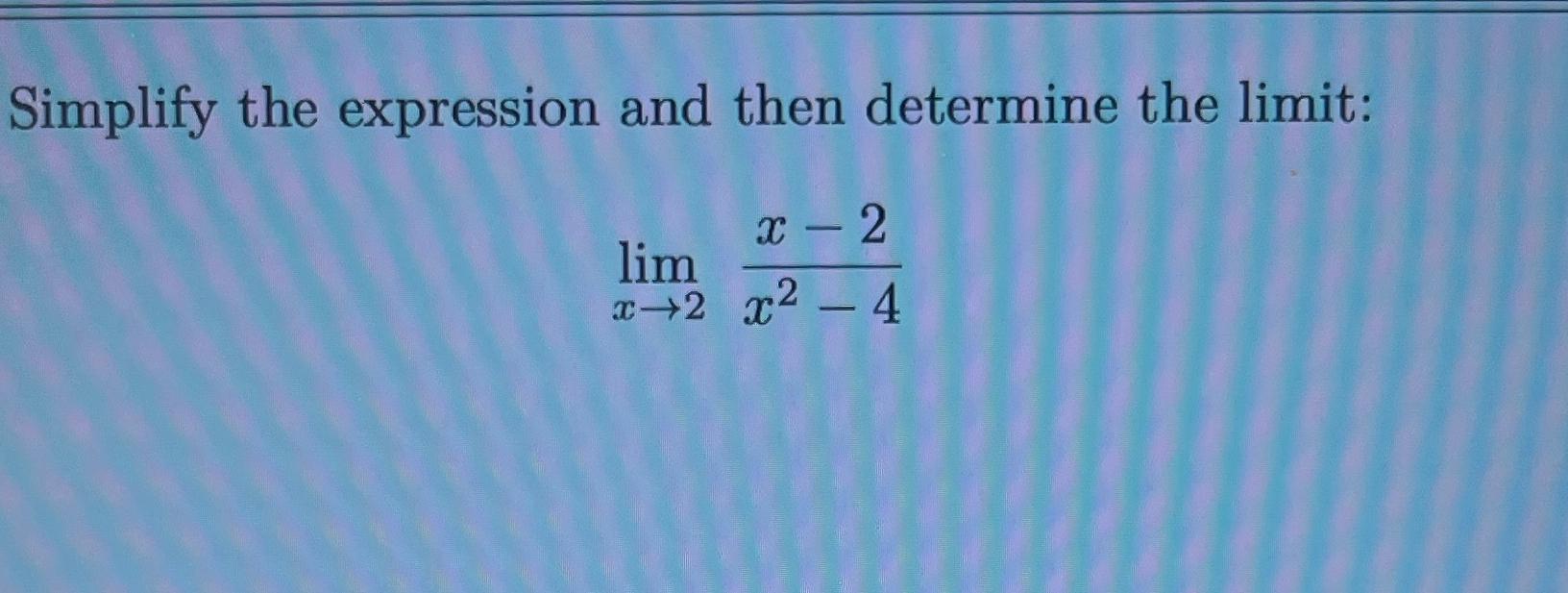 Solved Simplify the expression and then determine the | Chegg.com